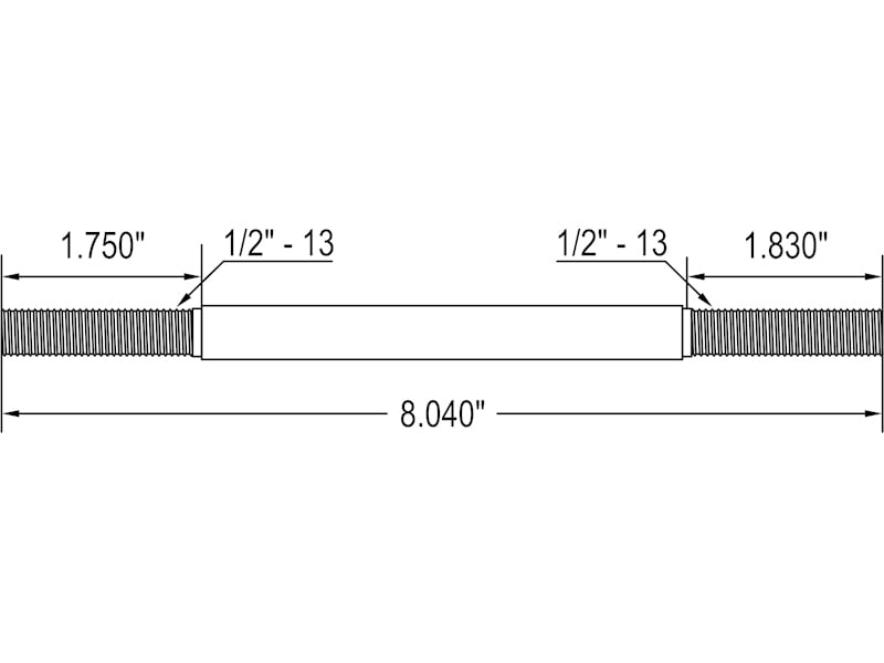 KAMP Air Spring Stud - Multiple Kenworth and Peterbilt Applications